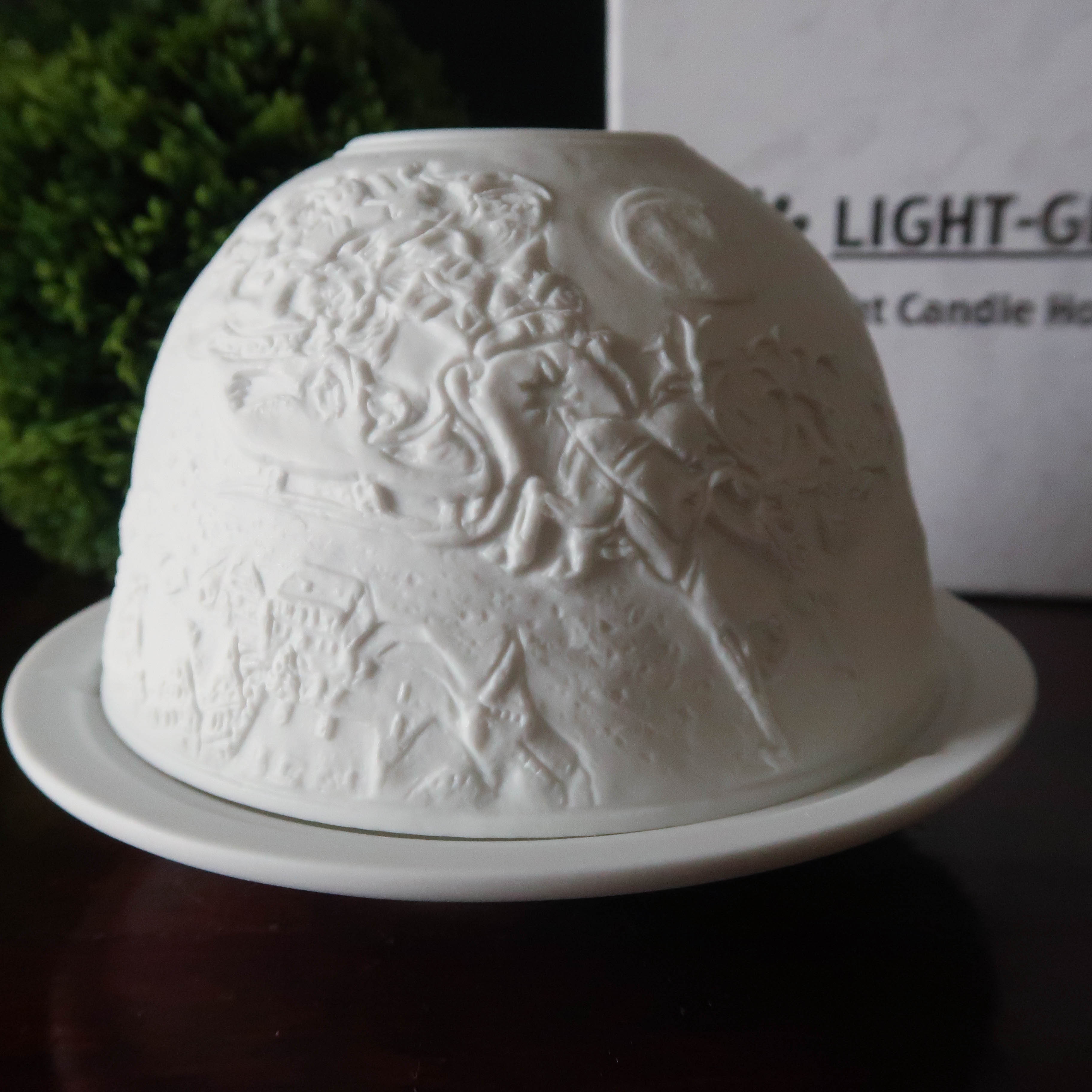 SANTA FLYING SLEIGH TEA LIGHT - Typically Unique