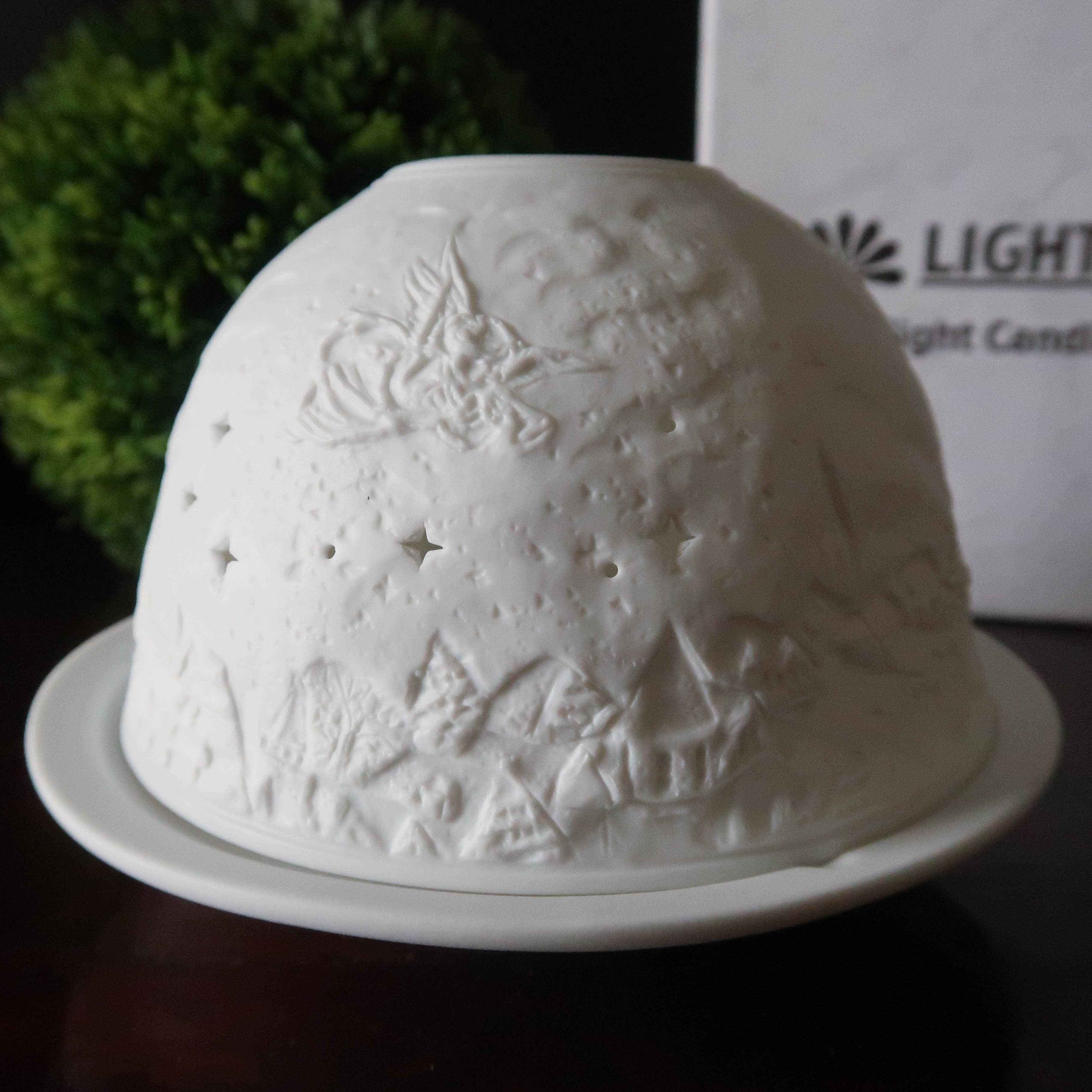 SANTA FLYING SLEIGH TEA LIGHT - Typically Unique