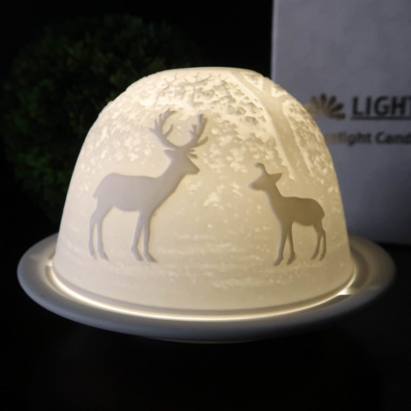 Forest Deer Reindeer Tea Light Holder - Typically Unique